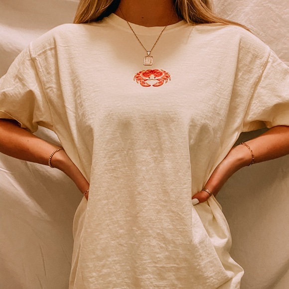 Tops | Crab Tee Oversized Look | Poshmark